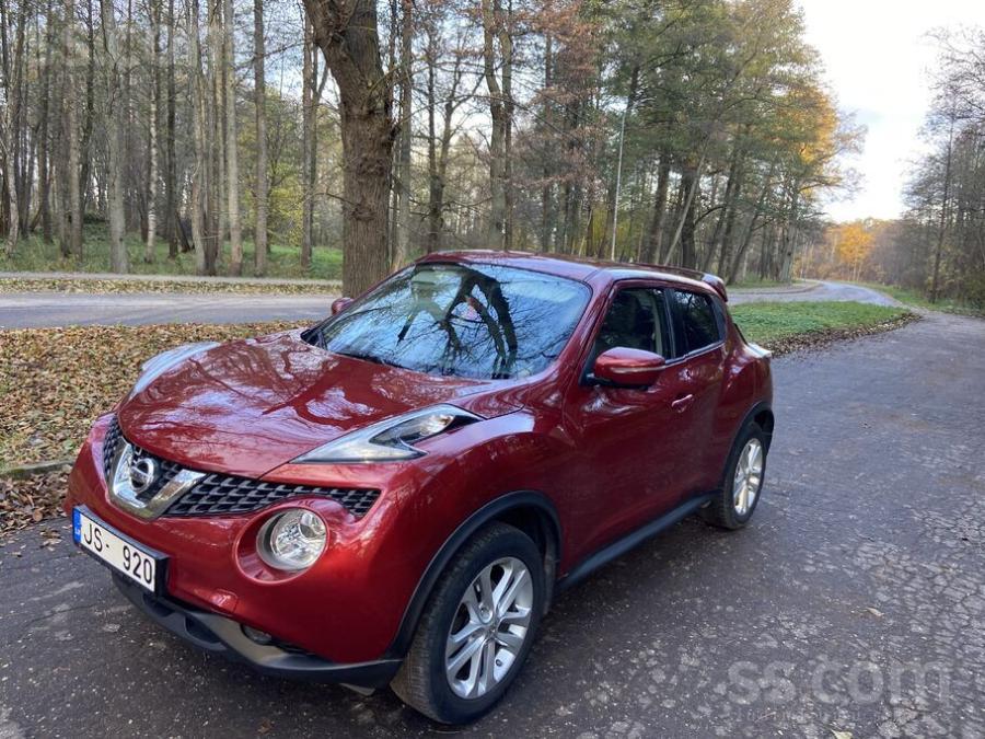 Sarkans Nissan Juke 2014 Liepāja, ar dzinēja tilpumu 1.60 L un nobraukumu 120 tūkst. km par 7300 €, foto 9 vietnē AUTOMOTO.COM.LV