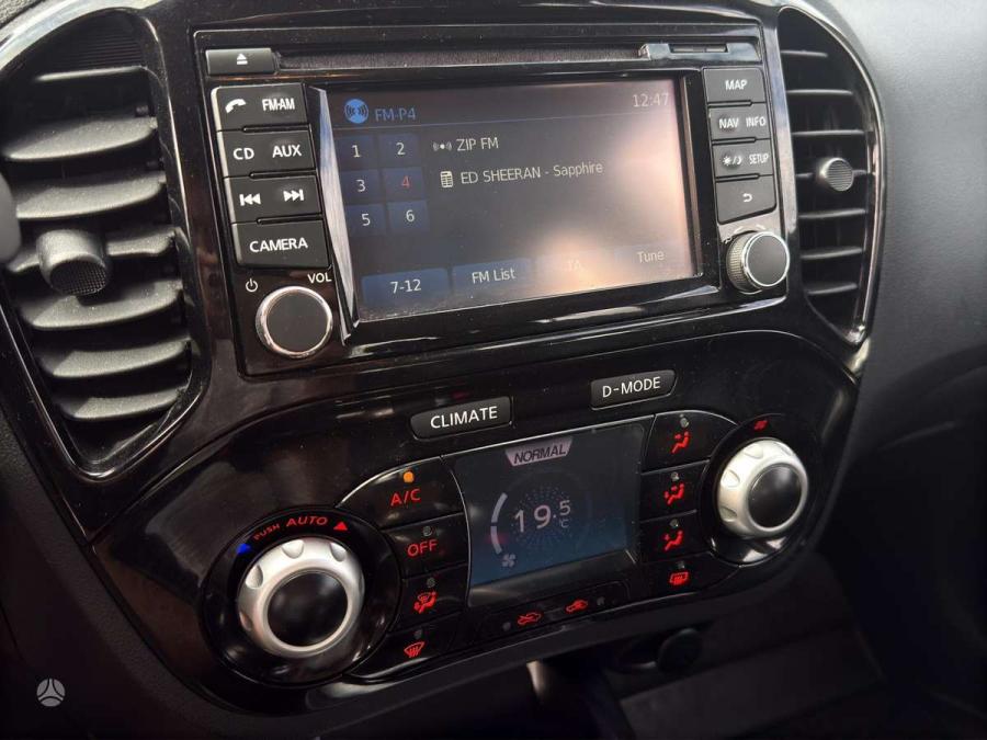 Sarkans Nissan Juke 2014 Kauņa, ar dzinēja tilpumu 1.60 L un nobraukumu 175 tūkst. km par 6999 €, foto 18 vietnē AUTOMOTO.COM.LV