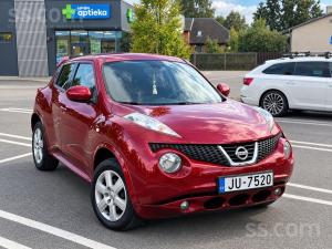 Red Nissan Juke 2014 in Riga, with an engine capacity of 1.60 L and mileage of 61 thousand km for 6300 €, photo  on AUTOMOTO.COM.LV