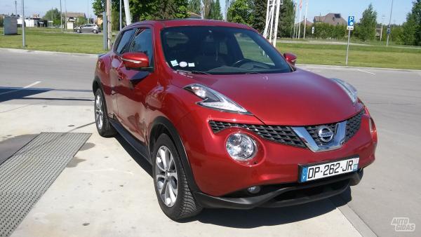 Sarkans Nissan Juke 2015 Tauragė, ar dzinēja tilpumu 1.20 L un nobraukumu 148 tūkst. km par 5700 €, foto 2 vietnē AUTOMOTO.COM.LV