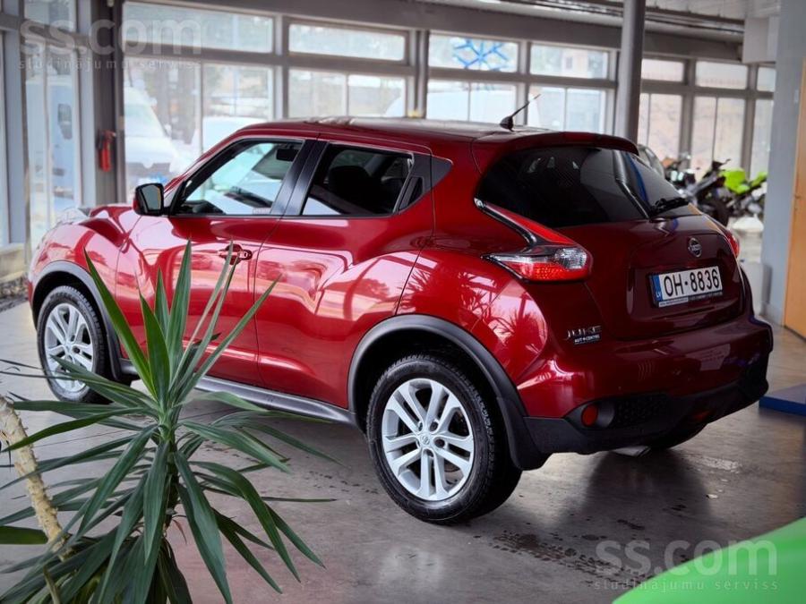 Sarkans Nissan Juke 2015 Jēkabpils, ar dzinēja tilpumu 1.60 L un nobraukumu 104 tūkst. km par 6600 €, foto 5 vietnē AUTOMOTO.COM.LV