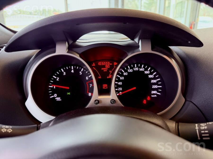 Sarkans Nissan Juke 2015 Jēkabpils, ar dzinēja tilpumu 1.60 L un nobraukumu 104 tūkst. km par 6600 €, foto 17 vietnē AUTOMOTO.COM.LV