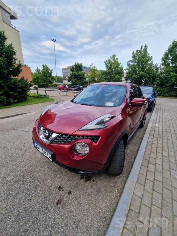 Nissan Juke 2015 in Riga on AUTOMOTO.COM.LV Red Nissan Juke 2015 in Riga, with an engine capacity of 1.20 L and mileage of 123 thousand km for 6500 €, photo 1 on AUTOMOTO.COM.LV