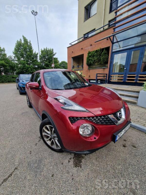 Nissan Juke 2015 in Riga on AUTOMOTO.COM.LV Red Nissan Juke 2015 in Riga, with an engine capacity of 1.20 L and mileage of 123 thousand km for 6500 €, photo 3 on AUTOMOTO.COM.LV