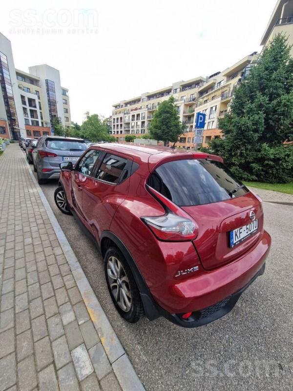 Nissan Juke 2015 in Riga on AUTOMOTO.COM.LV Red Nissan Juke 2015 in Riga, with an engine capacity of 1.20 L and mileage of 123 thousand km for 6500 €, photo 6 on AUTOMOTO.COM.LV