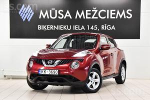 Sarkans Nissan Juke 2016 Rīga, ar dzinēja tilpumu 1.60 L un nobraukumu 99 tūkst. km par 7390 €, foto  vietnē AUTOMOTO.COM.LV