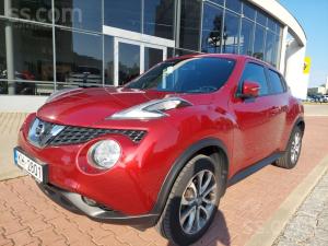 Red Nissan Juke 2016 in Daugavpils, with an engine capacity of 1.60 L and mileage of 59 thousand km for 8450 €, photo  on AUTOMOTO.COM.LV