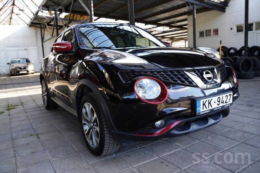 Red Nissan Juke 2016 in Riga, with an engine capacity of 1.60 L and mileage of 114 thousand km for 7200 €, photo 6 on AUTOMOTO.COM.LV