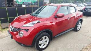 Red Nissan Juke 2016 in Riga, with an engine capacity of 1.60 L and mileage of 56 thousand km for 7500 €, photo  on AUTOMOTO.COM.LV