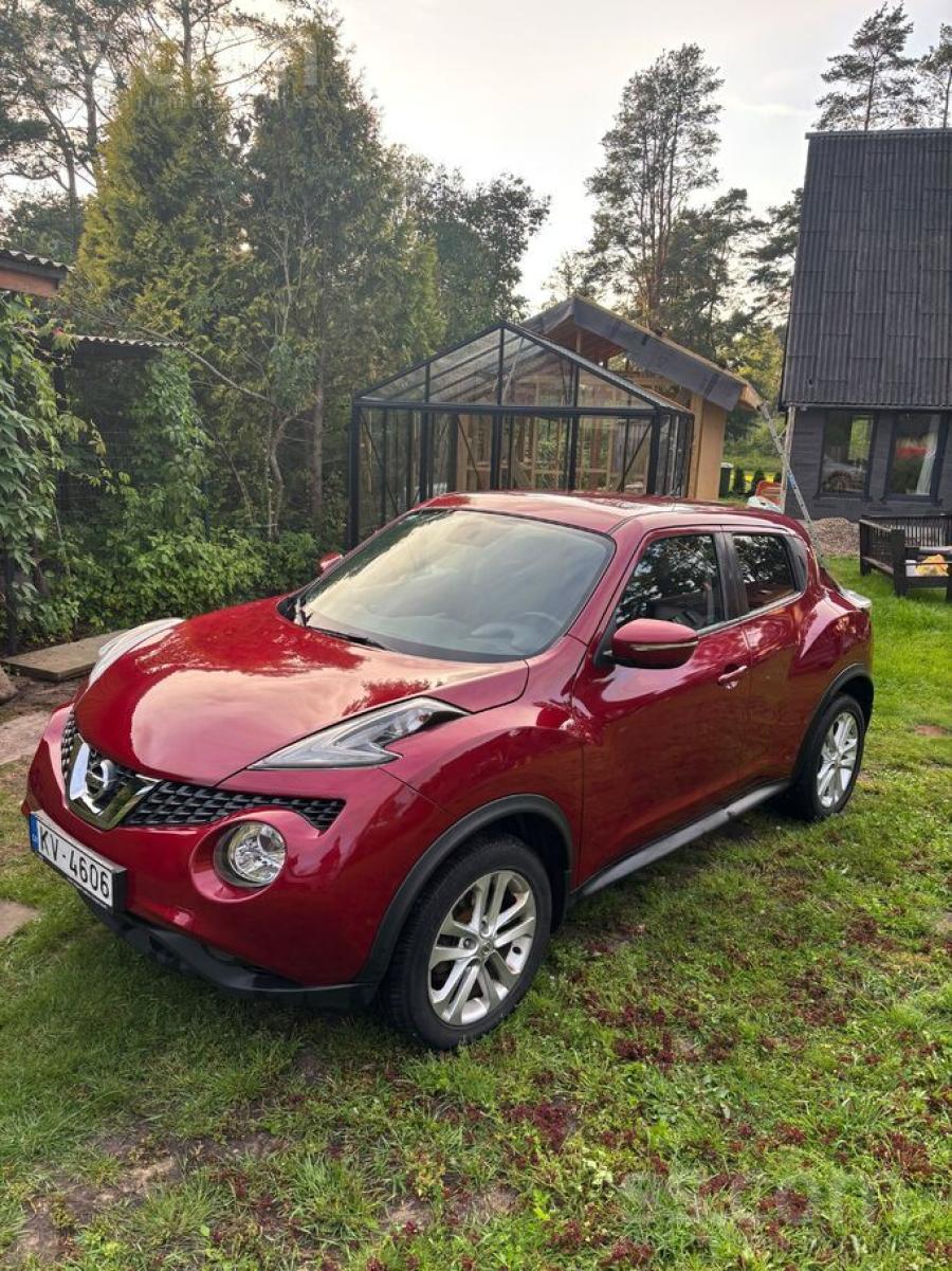 Sarkans Nissan Juke 2017 Rīga, ar dzinēja tilpumu 1.60 L un nobraukumu 103 tūkst. km par 7100 €, foto 1 vietnē AUTOMOTO.COM.LV