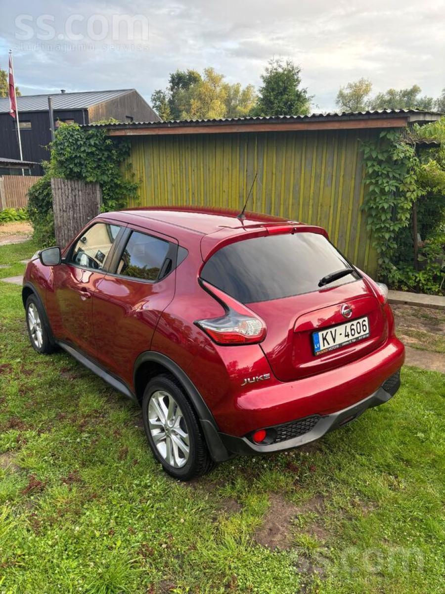 Sarkans Nissan Juke 2017 Rīga, ar dzinēja tilpumu 1.60 L un nobraukumu 103 tūkst. km par 7100 €, foto 5 vietnē AUTOMOTO.COM.LV