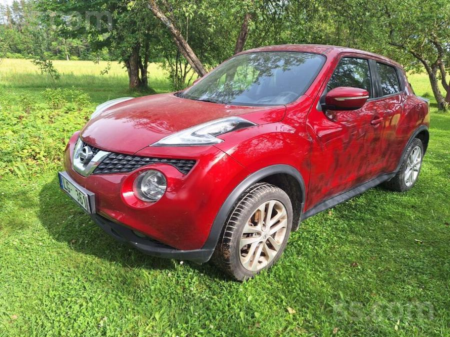 Sarkans Nissan Juke 2018 Alūksne, ar dzinēja tilpumu 1.20 L un nobraukumu 163 tūkst. km par 7500 €, foto 2 vietnē AUTOMOTO.COM.LV