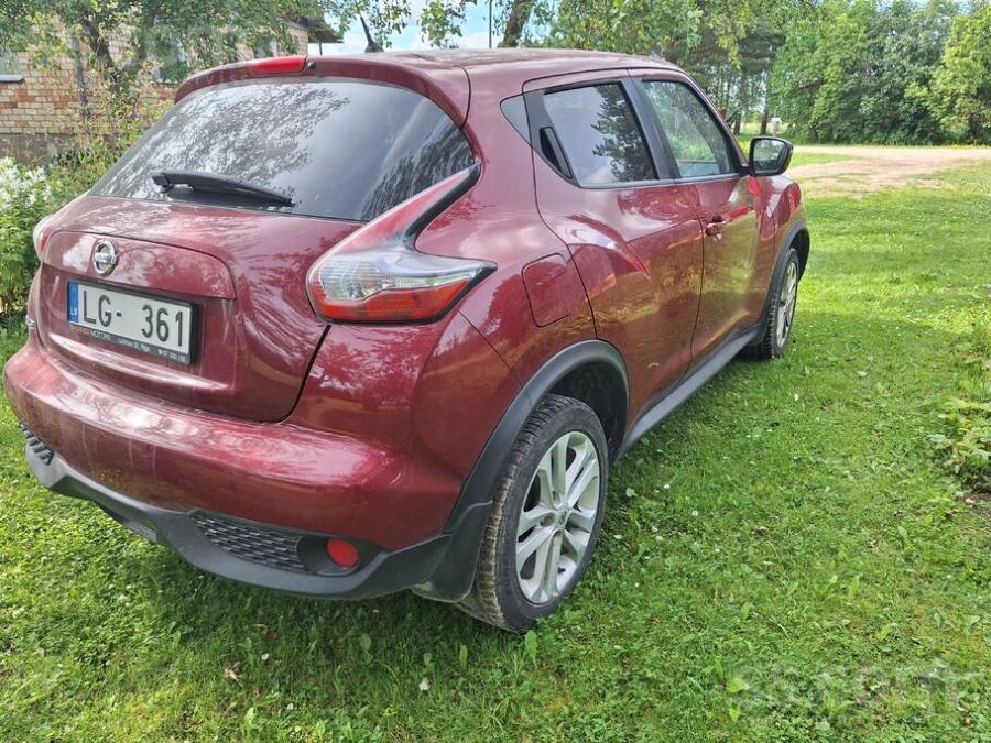 Sarkans Nissan Juke 2018 Alūksne, ar dzinēja tilpumu 1.20 L un nobraukumu 163 tūkst. km par 7500 €, foto 5 vietnē AUTOMOTO.COM.LV