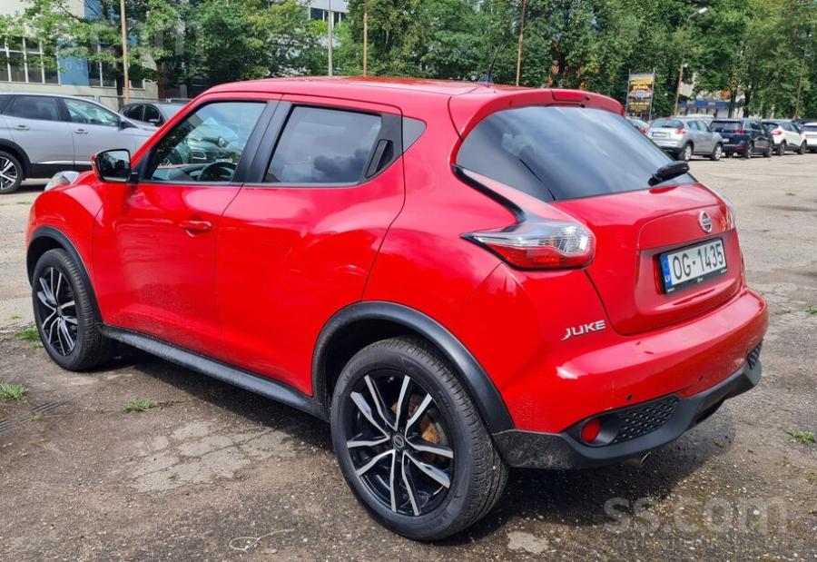 Red Nissan Juke 2019 in Jelgava, with an engine capacity of 1.60 L and mileage of 0 thousand km for 8990 €, photo 7 on AUTOMOTO.COM.LV