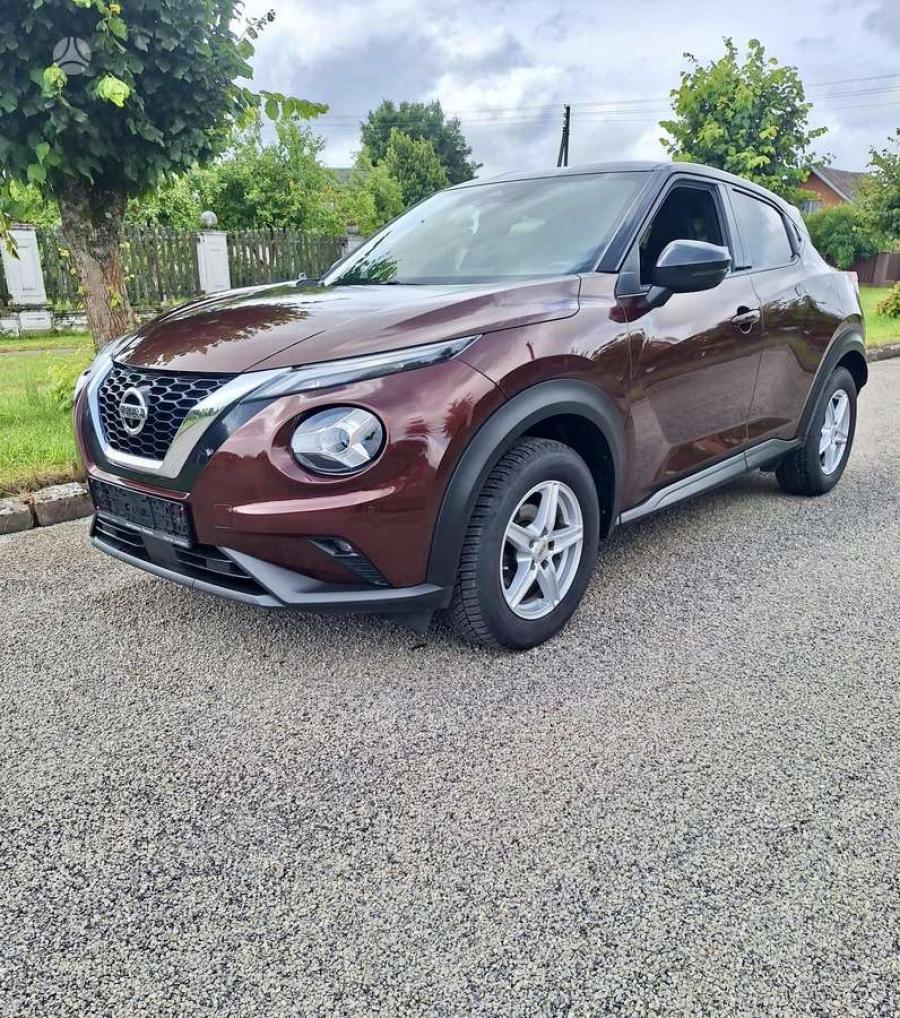 Sarkans Nissan Juke 2020 Tauragė, ar dzinēja tilpumu 1.00 L un nobraukumu 109 tūkst. km par 12300 €, foto 1 vietnē AUTOMOTO.COM.LV