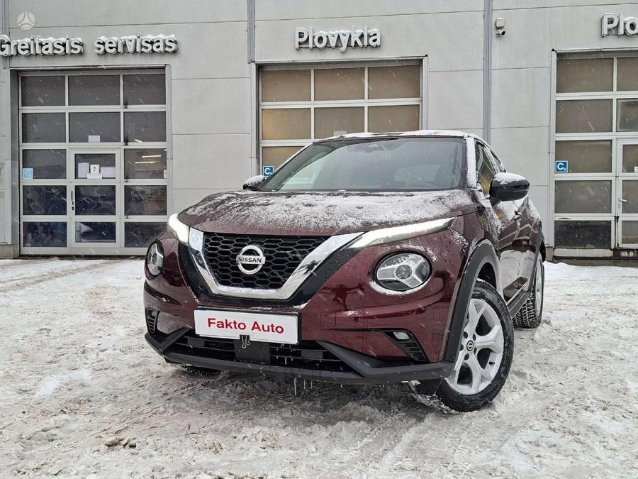 Sarkans Nissan Juke 2021 Viļņa, ar dzinēja tilpumu 1.00 L un nobraukumu 27 tūkst. km par 17500 €, foto 1 vietnē AUTOMOTO.COM.LV