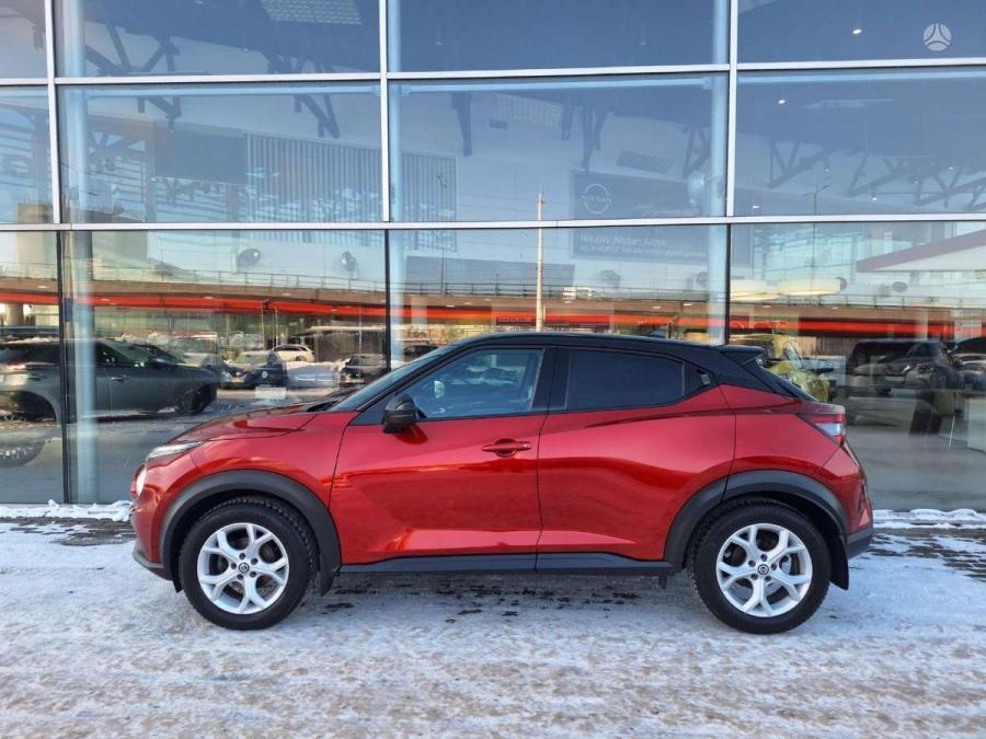 Red Nissan Juke 2021 in Vilnius, with an engine capacity of 1.00 L and mileage of 76 thousand km for 14900 €, photo 2 on AUTOMOTO.COM.LV