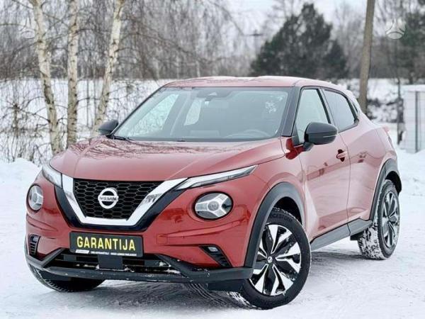 Sarkans Nissan Juke 2021 Šauļi, ar dzinēja tilpumu 1.00 L un nobraukumu 36 tūkst. km par 12900 €, foto 1 vietnē AUTOMOTO.COM.LV
