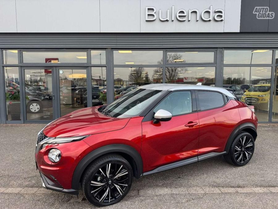 Sarkans Nissan Juke 2022 Kauņa, ar dzinēja tilpumu 1.00 L un nobraukumu 36 tūkst. km par 24429 €, foto 1 vietnē AUTOMOTO.COM.LV