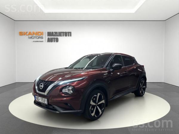 Red Nissan Juke 2022 in Riga, with an engine capacity of 1.00 L and mileage of 36 thousand km for 17390 €, photo 1 on AUTOMOTO.COM.LV
