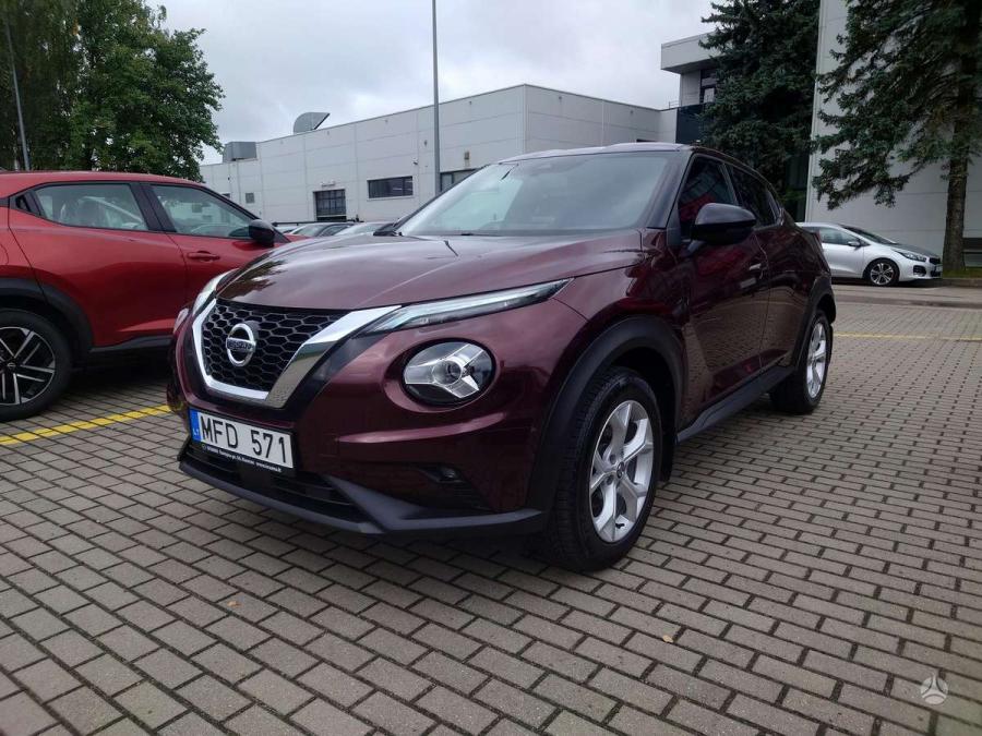 Sarkans Nissan Juke 2022 Kauņa, ar dzinēja tilpumu 1.00 L un nobraukumu 61 tūkst. km par 14800 €, foto 1 vietnē AUTOMOTO.COM.LV
