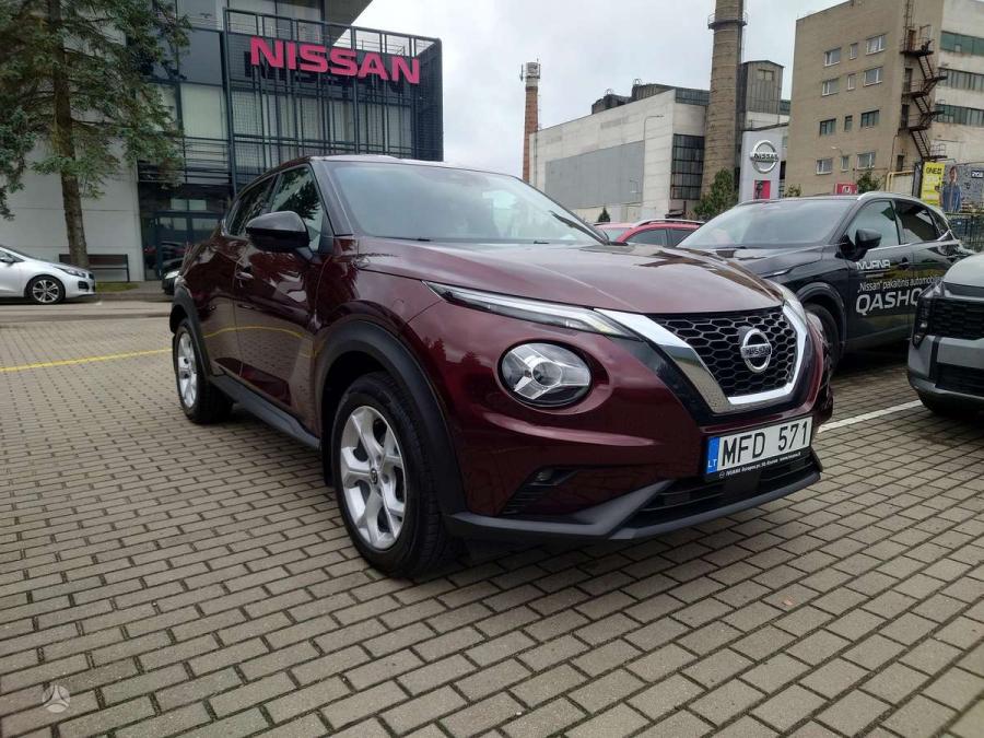 Sarkans Nissan Juke 2022 Kauņa, ar dzinēja tilpumu 1.00 L un nobraukumu 61 tūkst. km par 14800 €, foto 4 vietnē AUTOMOTO.COM.LV