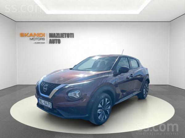 Red Nissan Juke 2023 in Riga, with an engine capacity of 1.00 L and mileage of 49 thousand km for 15290 €, photo 1 on AUTOMOTO.COM.LV