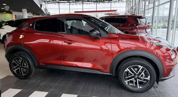 Red Nissan Juke 2025 in Vilnius, with an engine capacity of 1.00 L and mileage of 24 thousand km for 24189 €, photo 4 on AUTOMOTO.COM.LV