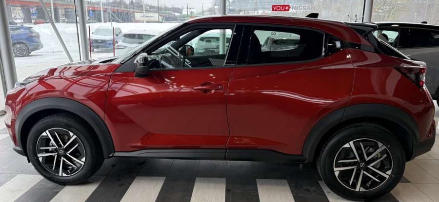 Red Nissan Juke 2025 in Vilnius, with an engine capacity of 1.00 L and mileage of 24 thousand km for 24189 €, photo 8 on AUTOMOTO.COM.LV