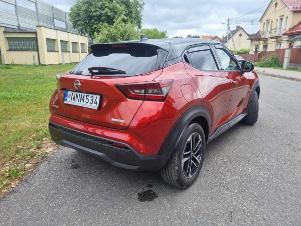 Red Nissan Juke 2025 in Vilnius, with an engine capacity of 1.60 L and mileage of 9 thousand km for 24850 €, photo 5 on AUTOMOTO.COM.LV