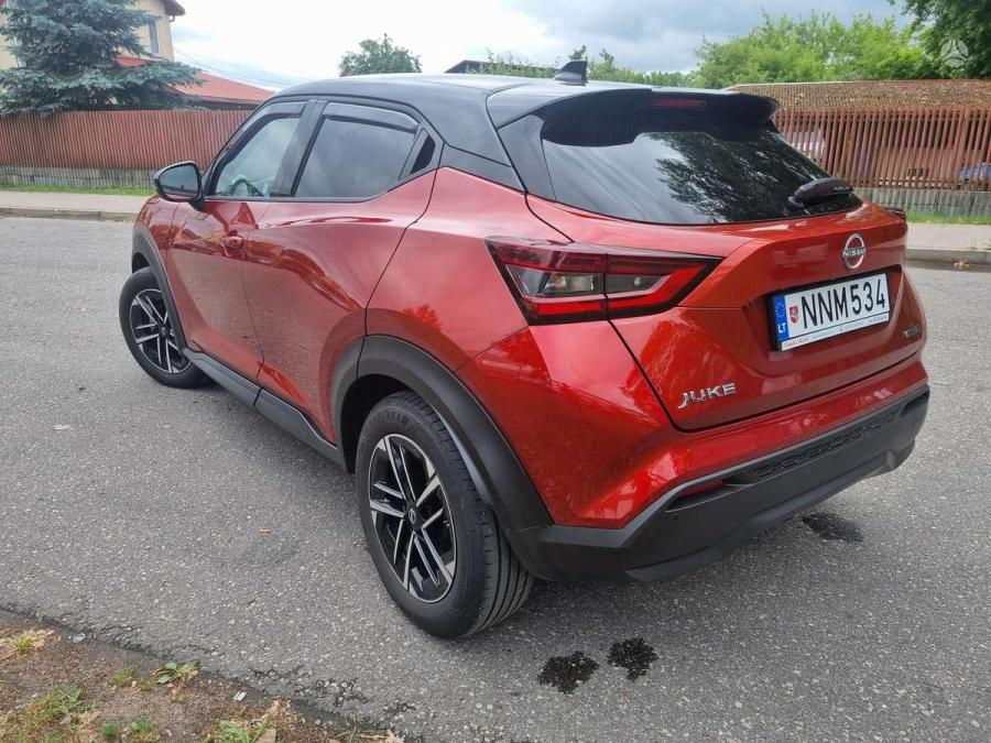 Sarkans Nissan Juke 2025 Viļņa, ar dzinēja tilpumu 1.60 L un nobraukumu 9 tūkst. km par 24850 €, foto 8 vietnē AUTOMOTO.COM.LV