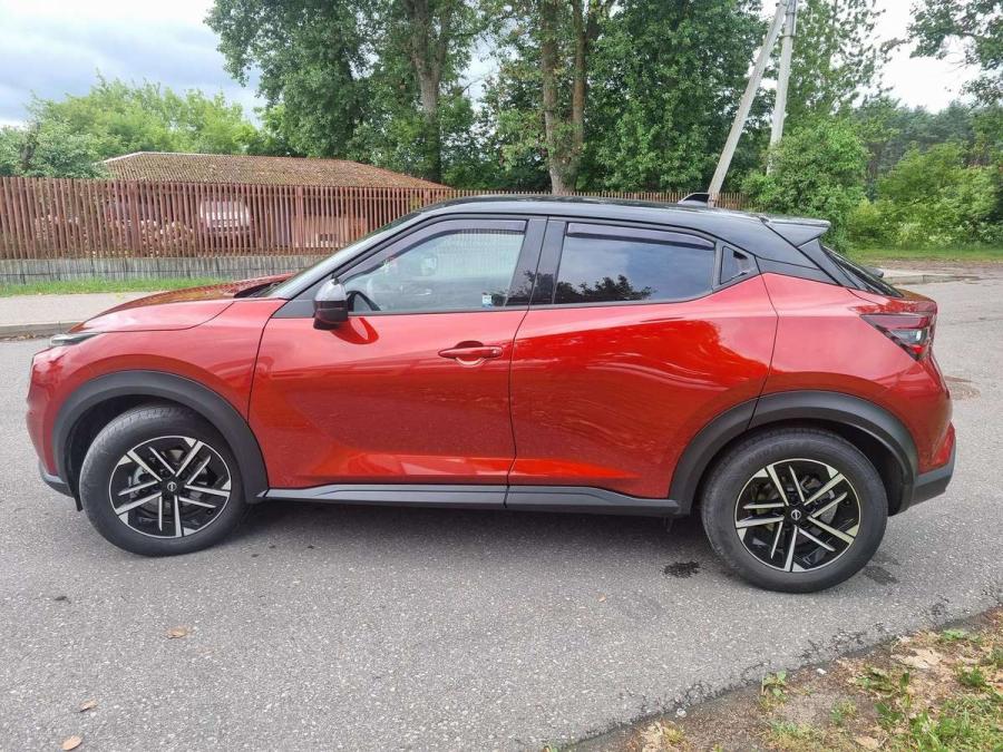 Sarkans Nissan Juke 2025 Viļņa, ar dzinēja tilpumu 1.60 L un nobraukumu 9 tūkst. km par 24850 €, foto 9 vietnē AUTOMOTO.COM.LV