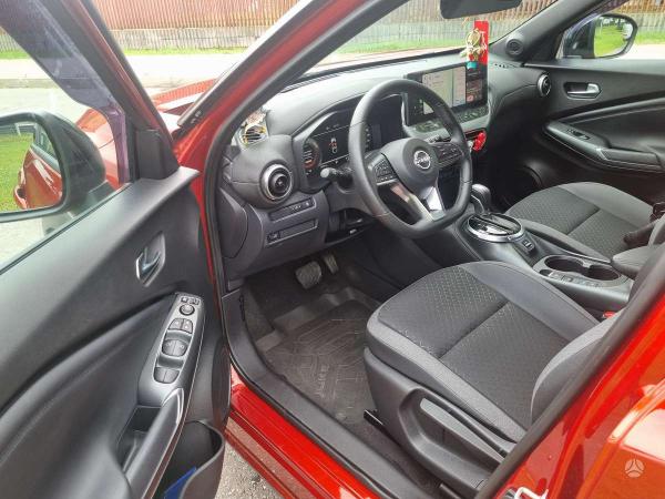 Red Nissan Juke 2025 in Vilnius, with an engine capacity of 1.60 L and mileage of 9 thousand km for 24850 €, photo 10 on AUTOMOTO.COM.LV