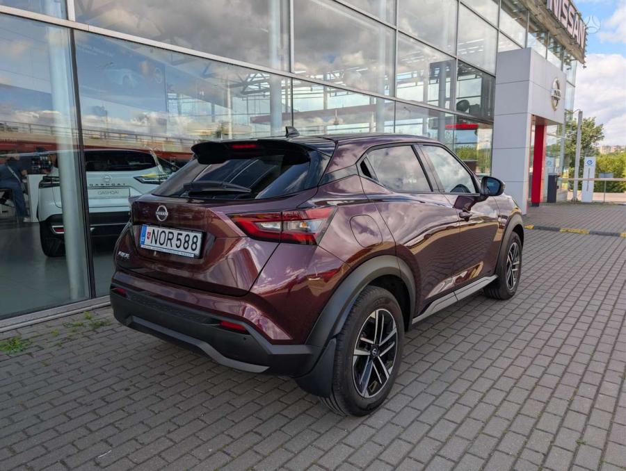 Red Nissan Juke 2025 in Vilnius, with an engine capacity of 1.00 L and mileage of 15 thousand km for 22500 €, photo 6 on AUTOMOTO.COM.LV