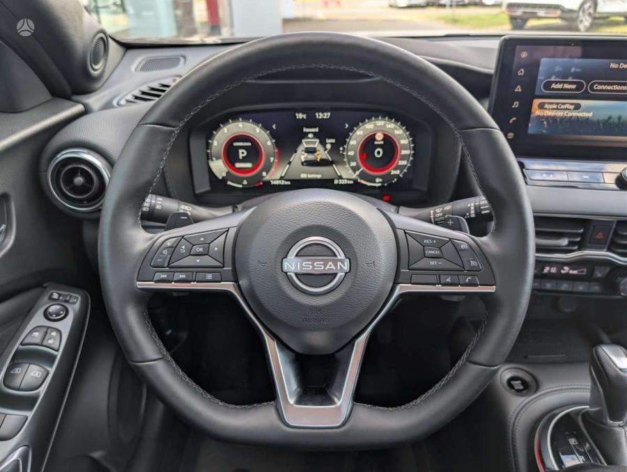 Red Nissan Juke 2025 in Vilnius, with an engine capacity of 1.00 L and mileage of 15 thousand km for 22500 €, photo 14 on AUTOMOTO.COM.LV