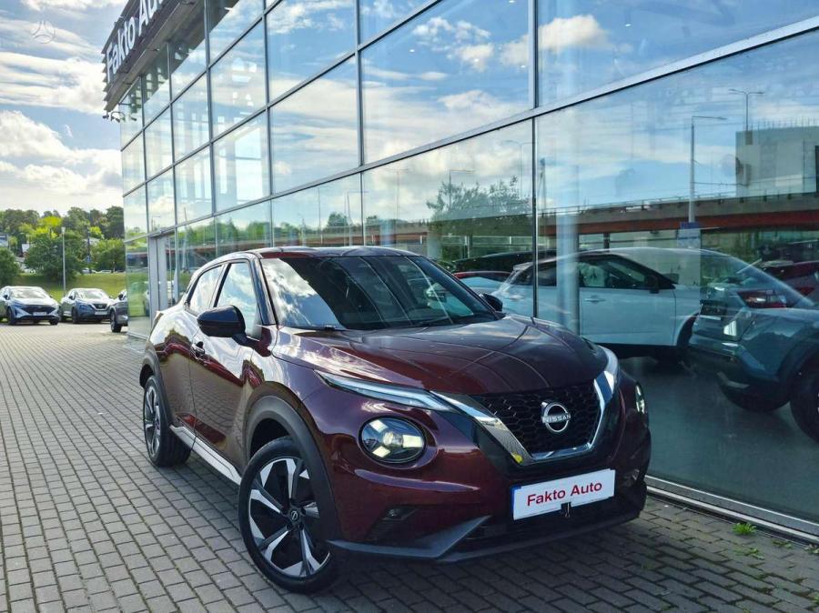 Red Nissan Juke 2025 in Vilnius, with an engine capacity of 1.00 L and mileage of 28 thousand km for 22500 €, photo 7 on AUTOMOTO.COM.LV