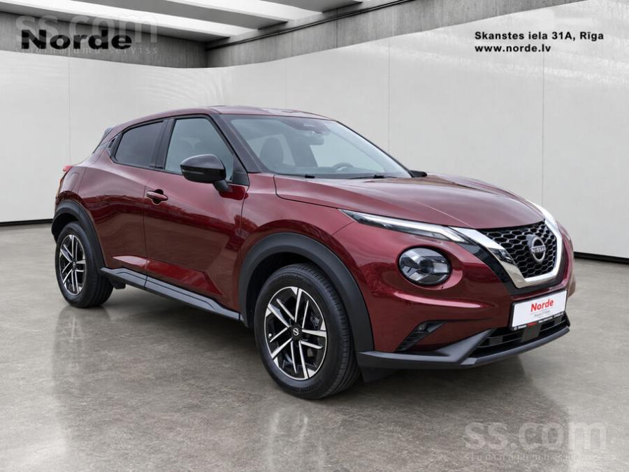 Sarkans Nissan Juke 2025 Rīga, ar dzinēja tilpumu 1.00 L un nobraukumu 30 tūkst. km par 21900 €, foto 4 vietnē AUTOMOTO.COM.LV