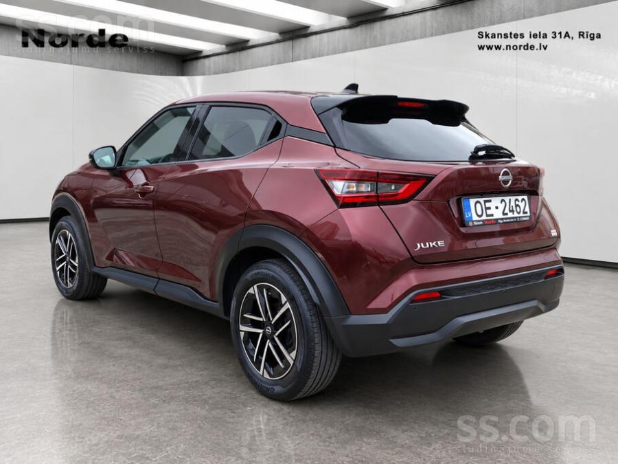 Sarkans Nissan Juke 2025 Rīga, ar dzinēja tilpumu 1.00 L un nobraukumu 30 tūkst. km par 21900 €, foto 5 vietnē AUTOMOTO.COM.LV