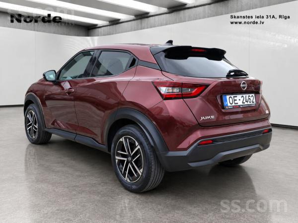 Red Nissan Juke 2025 in Riga, with an engine capacity of 1.00 L and mileage of 30 thousand km for 21900 €, photo 5 on AUTOMOTO.COM.LV