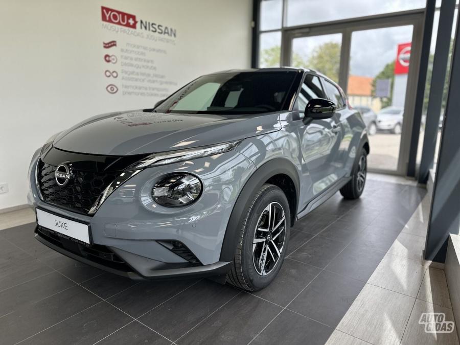 Sarkans Nissan Juke 2026 Klaipėda, ar dzinēja tilpumu 1.60 L un nobraukumu 5 tūkst. km par 27500 €, foto 1 vietnē AUTOMOTO.COM.LV