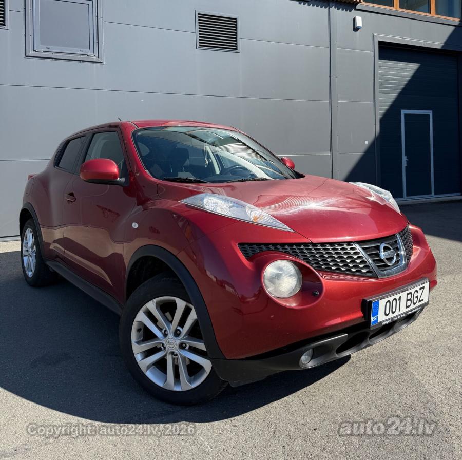Sarkans Nissan Juke 2012 Tallina, ar dzinēja tilpumu 1.60 L un nobraukumu 176 tūkst. km par 5500 €, foto 1 vietnē AUTOMOTO.COM.LV