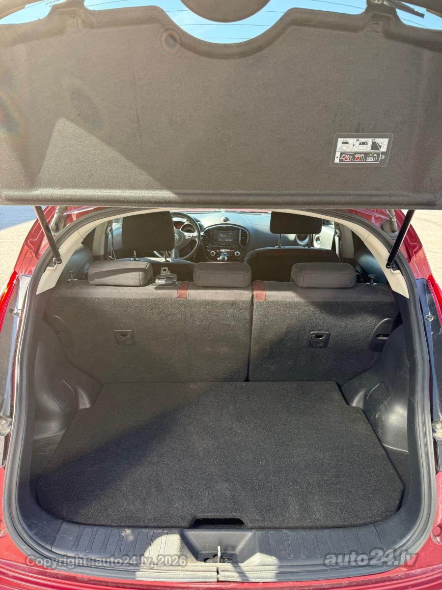 Sarkans Nissan Juke 2012 Tallina, ar dzinēja tilpumu 1.60 L un nobraukumu 176 tūkst. km par 5500 €, foto 15 vietnē AUTOMOTO.COM.LV