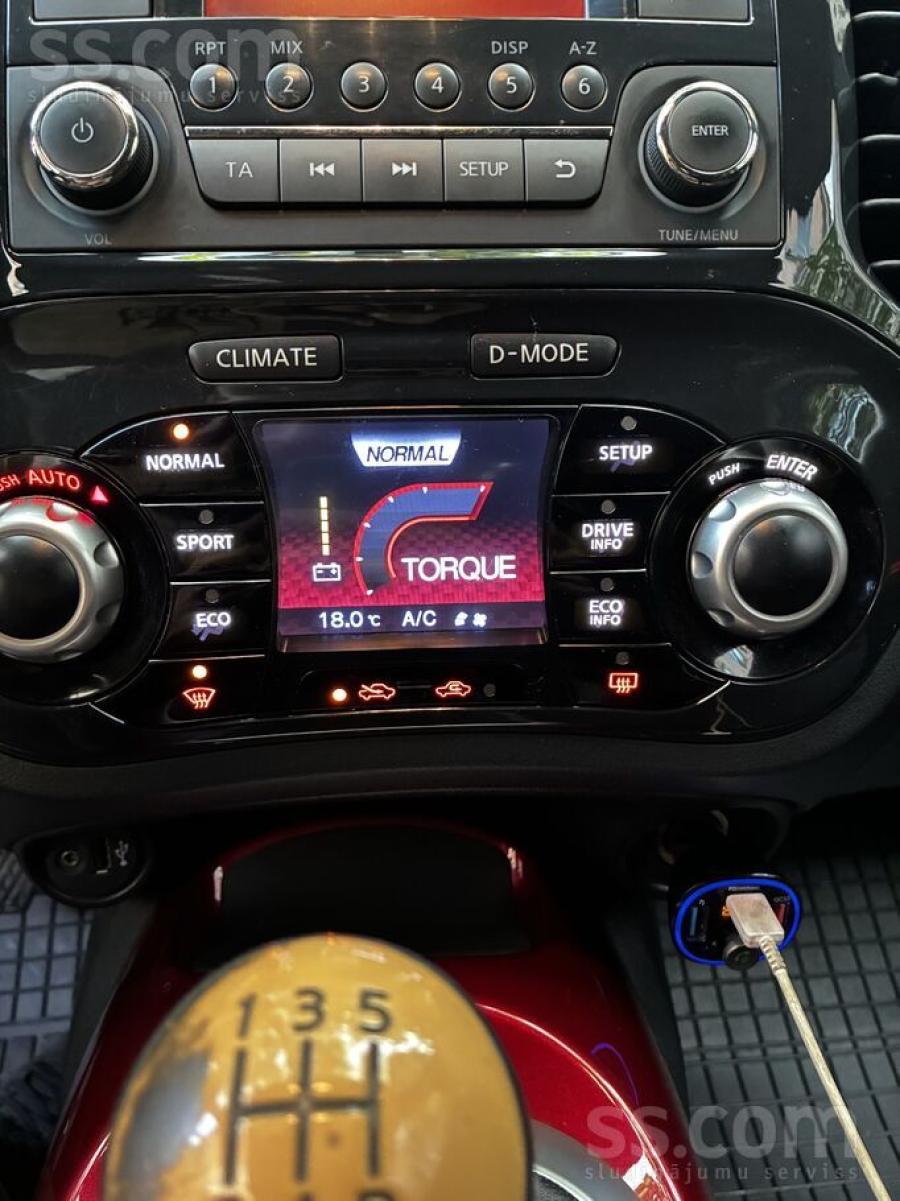 Sarkans Nissan Juke 2012 Rīga, ar dzinēja tilpumu 1.60 L un nobraukumu 143 tūkst. km par 4500 €, foto 16 vietnē AUTOMOTO.COM.LV