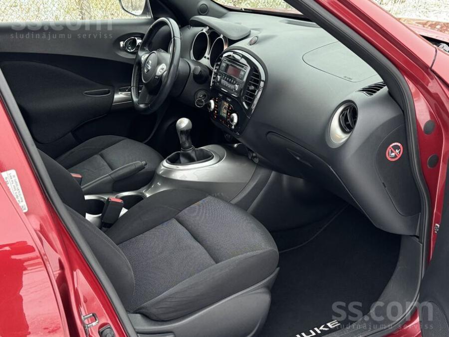 Sarkans Nissan Juke 2013 Ogre, ar dzinēja tilpumu 1.60 L un nobraukumu 184 tūkst. km par 5750 €, foto 6 vietnē AUTOMOTO.COM.LV