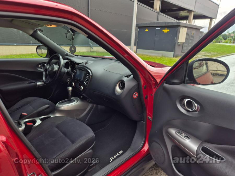 Red Nissan Juke 2013 in Tallinn, with an engine capacity of 1.60 L and mileage of 104 thousand km for 5999 €, photo 12 on AUTOMOTO.COM.LV