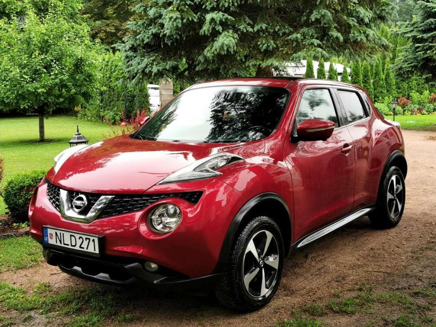 Red Nissan Juke 2014 in Siauliai, with an engine capacity of 1.50 L and mileage of 165 thousand km for 5499 €, photo 1 on AUTOMOTO.COM.LV