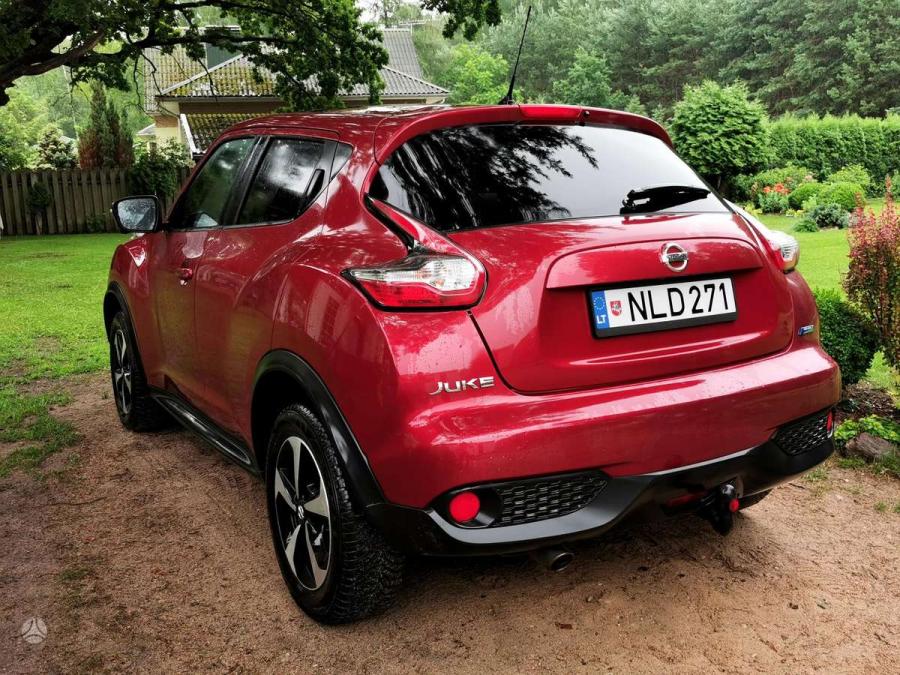 Red Nissan Juke 2014 in Siauliai, with an engine capacity of 1.50 L and mileage of 165 thousand km for 5499 €, photo 29 on AUTOMOTO.COM.LV
