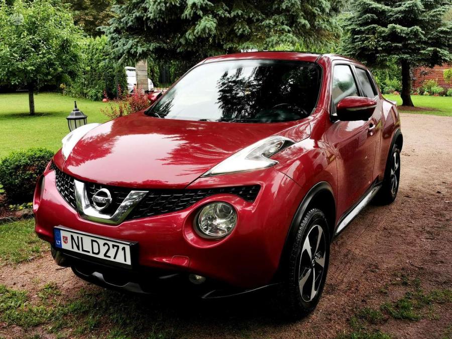 Red Nissan Juke 2014 in Siauliai, with an engine capacity of 1.50 L and mileage of 165 thousand km for 5499 €, photo 36 on AUTOMOTO.COM.LV