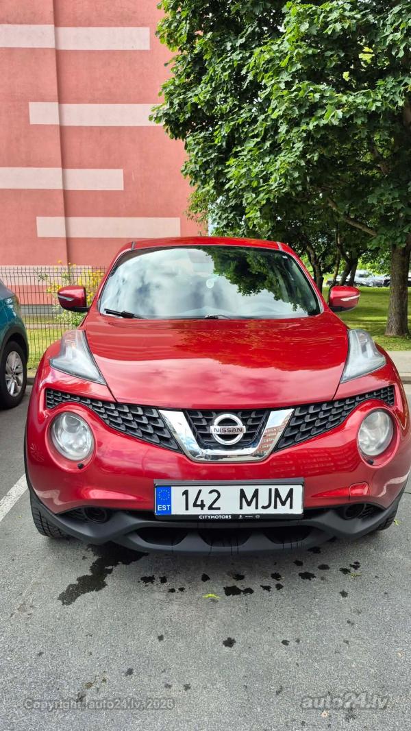 Red Nissan Juke 2014 in Tallinn, with an engine capacity of 1.60 L and mileage of 138 thousand km for 7790 €, photo 1 on AUTOMOTO.COM.LV
