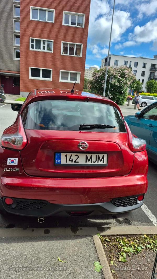 Red Nissan Juke 2014 in Tallinn, with an engine capacity of 1.60 L and mileage of 138 thousand km for 7790 €, photo 3 on AUTOMOTO.COM.LV